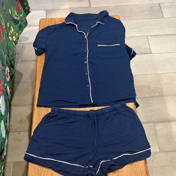 Intimates & Sleepwear | Navy Blue Pajama Set | Poshmark